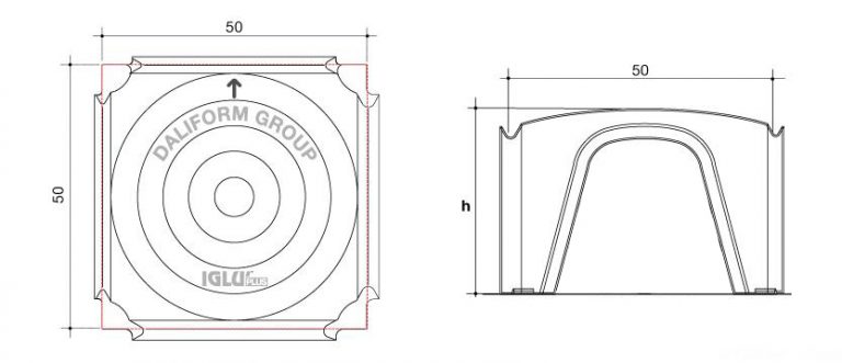 Iglu'® ventilated cavities, crawlspace | Daliform Group