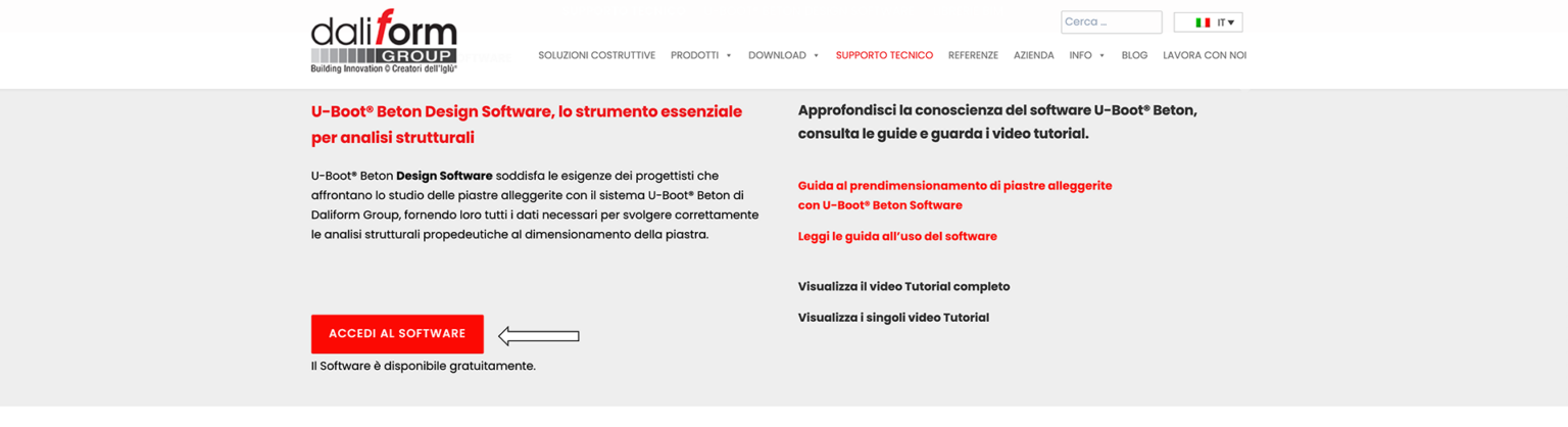U-BOOT BETON® DESIGN SOFTWARE – Tutorial indroduttivo | Daliform Group